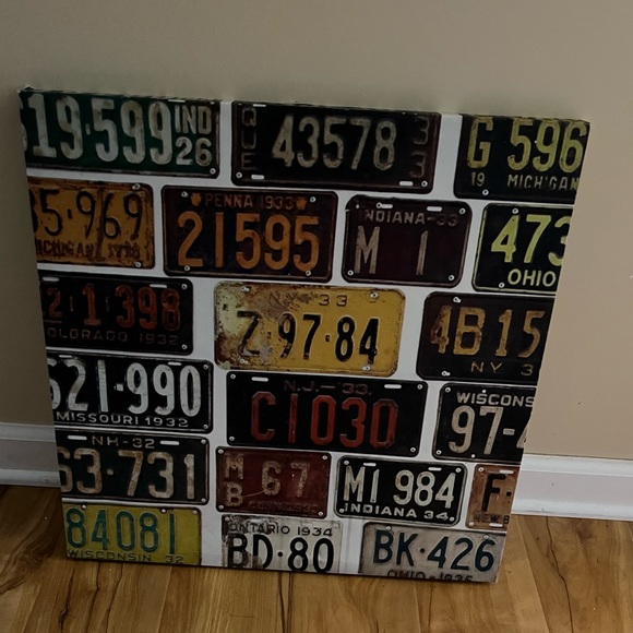 Art | Licenses Plate Wall Decor | Poshmark